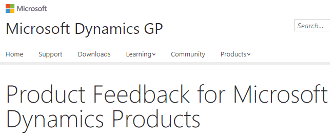 Submitting Microsoft Dynamics Feedback - Updated 2020! - ALaCarteGP ...